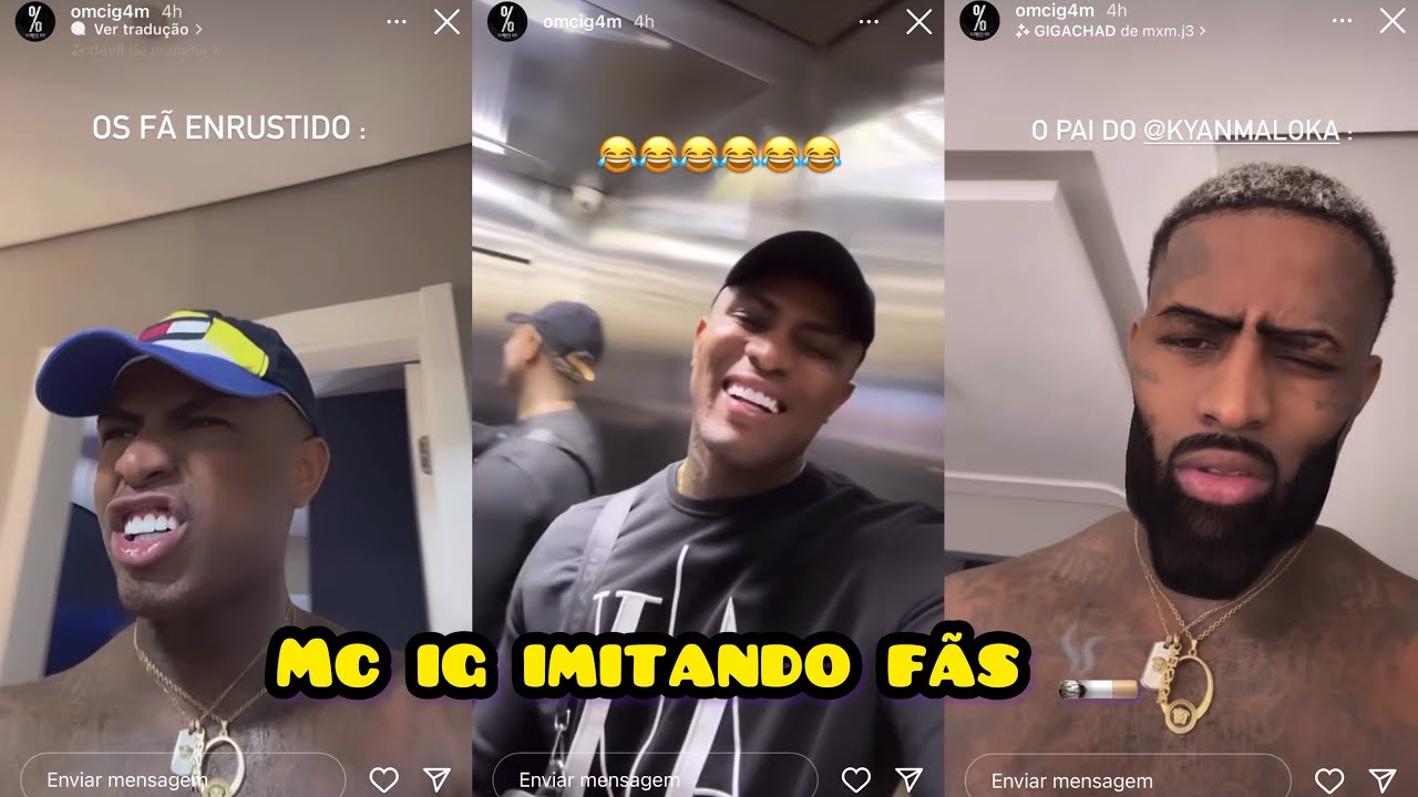 MC IG IMITANDO SEUS FÃS MUITO ENGRAÇADO 😂😂😂 #mcig #funk #gr6 - YouTube