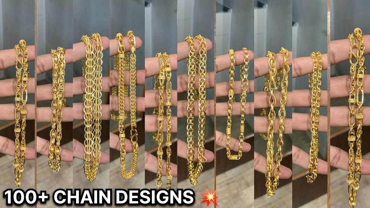 10 To 18 Grams Latest Gold Chains For Men’s | Weight And Price | - YouTube
