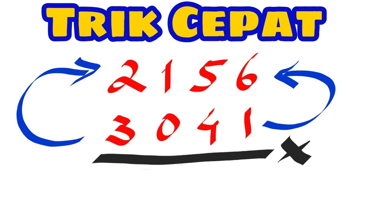 TRIK CEPAT PERKALIAN EMPAT DIGIT metode susun - YouTube
