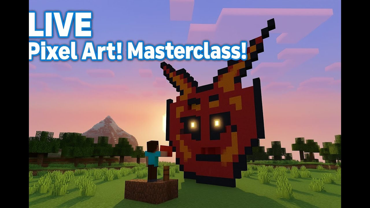 Minecraft Live Pixel Art - YouTube
