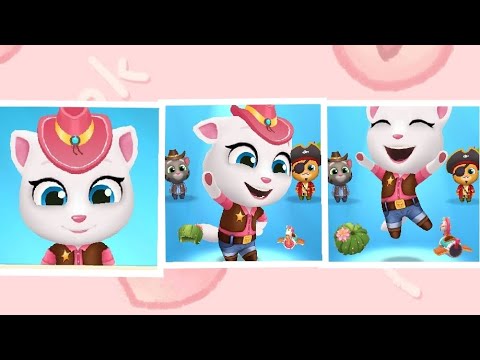 Talking Tom Gold Run Special: Cowboy Angela (a.k.a. Cowgirl Angela ...
