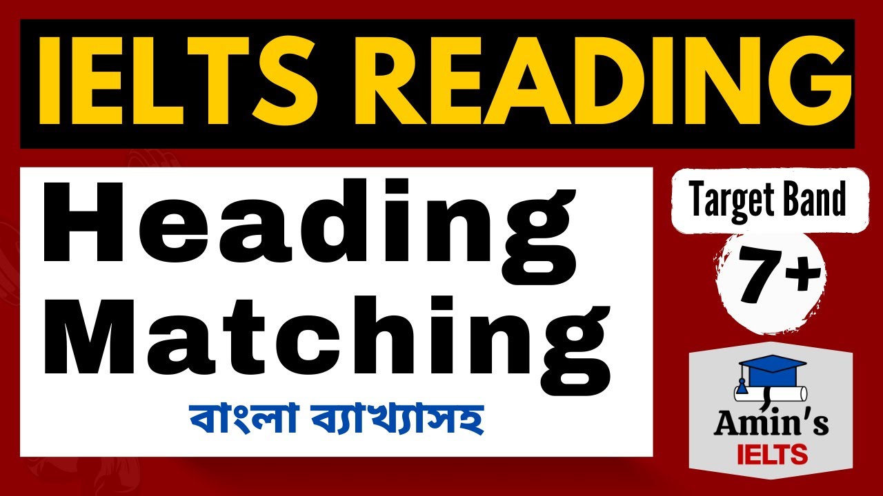 IELTS Reading | Heading Matching Questions | IELTS Reading Strategies ...