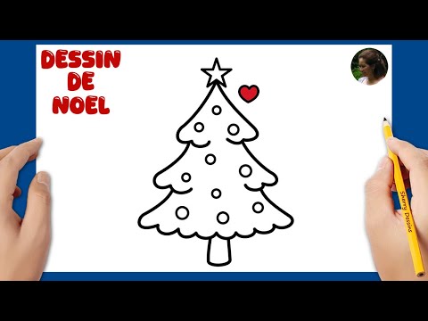 Comment dessiner un sapin de Noël facile 🎄 | Dessin de Noël facile | Tuto dessin Noël 🎅