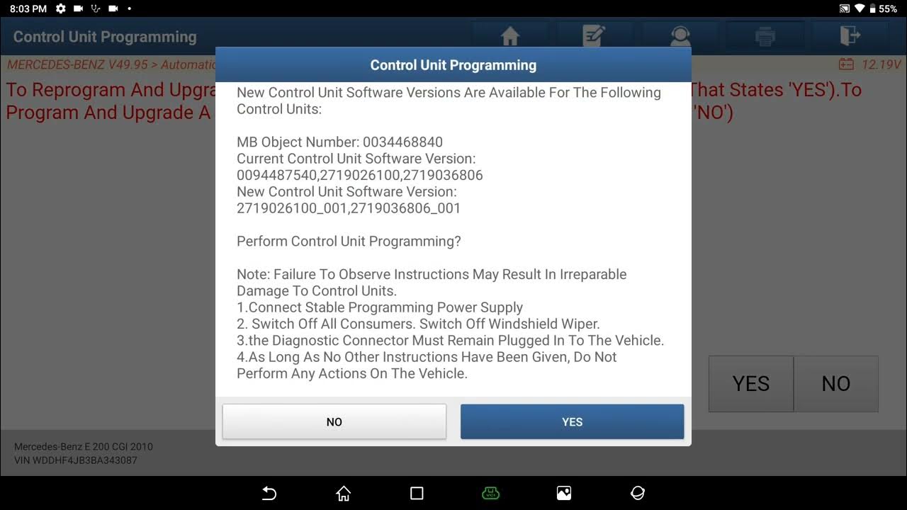 X-431 PAD VII Mercedes-Benz E200 CGI 2010 ECM Programming & SCN Coding - YouTube