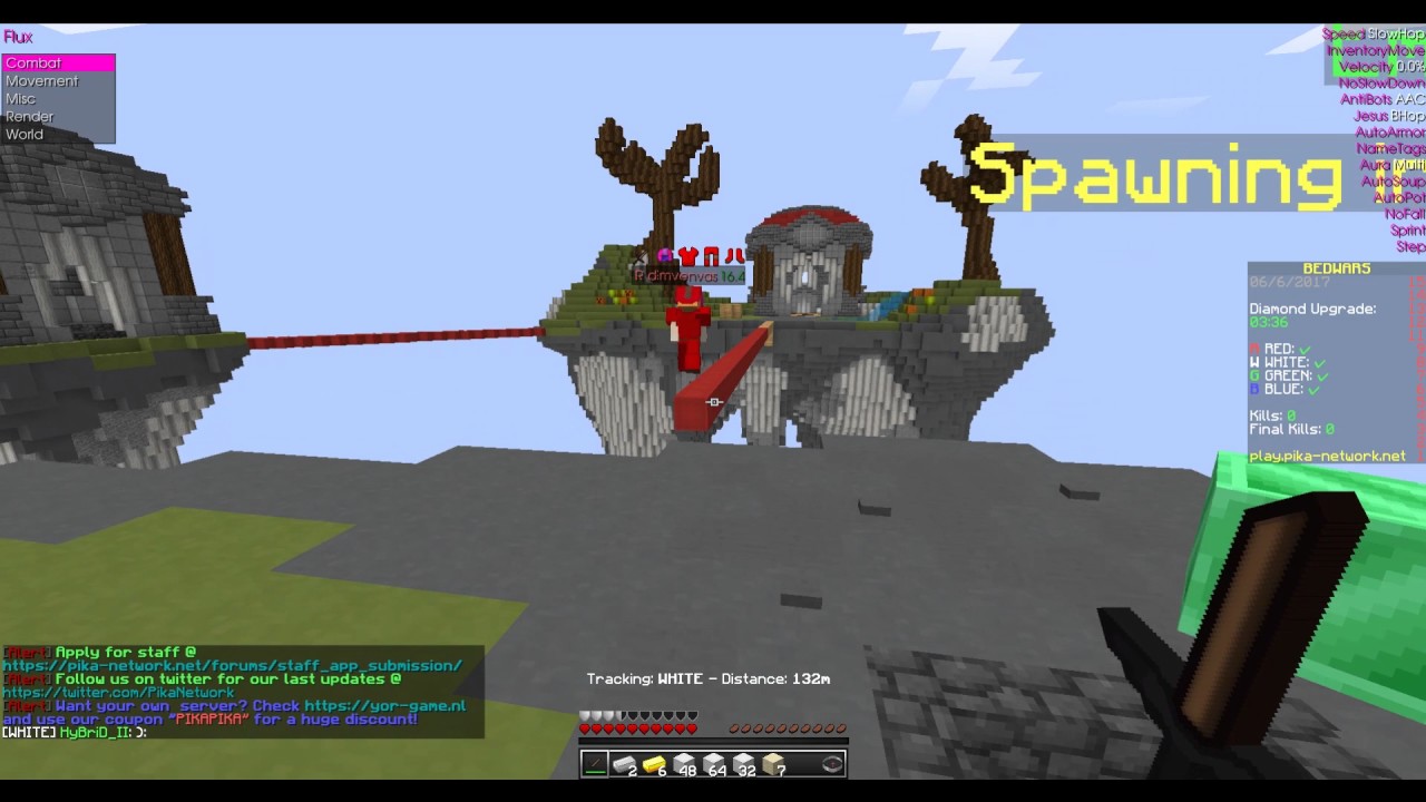 [Let's Hack] Minecraft Bedwars [Flux b6] - YouTube