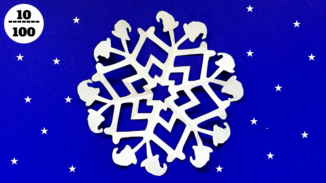 How to make easy paper Snowflakes | DIY snowflake ideas | How to make ...