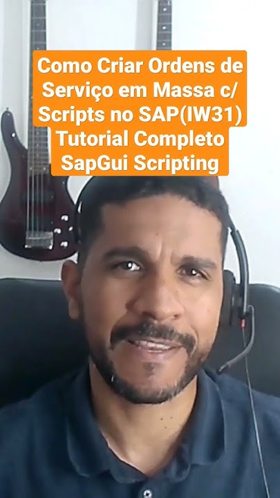 21 Como Criar Ordens De Serviço Em Massa Cscripts No Sapiw31 Tutorial Completo Sapgui