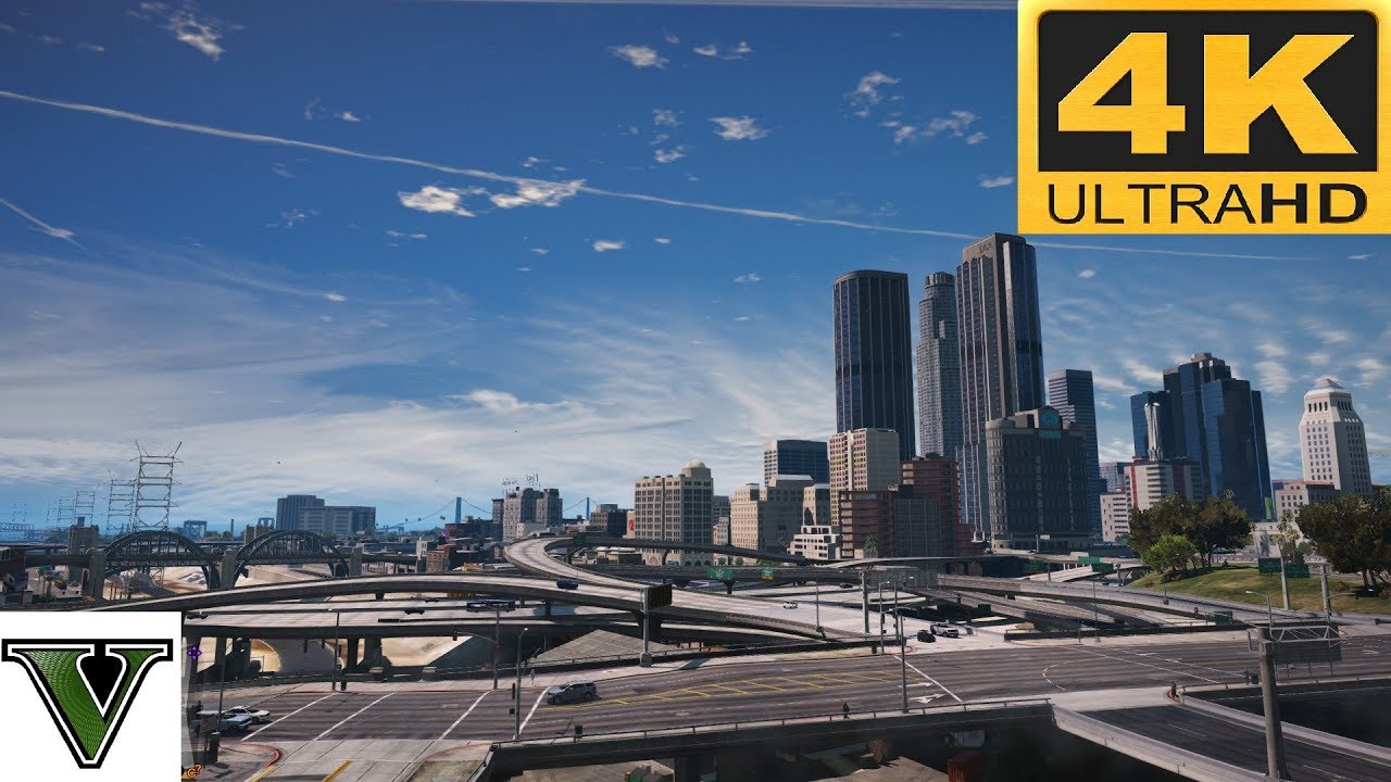 GTA 5 LOS ANGELES COUNTY VIEW 4K EPISODE#02 - YouTube