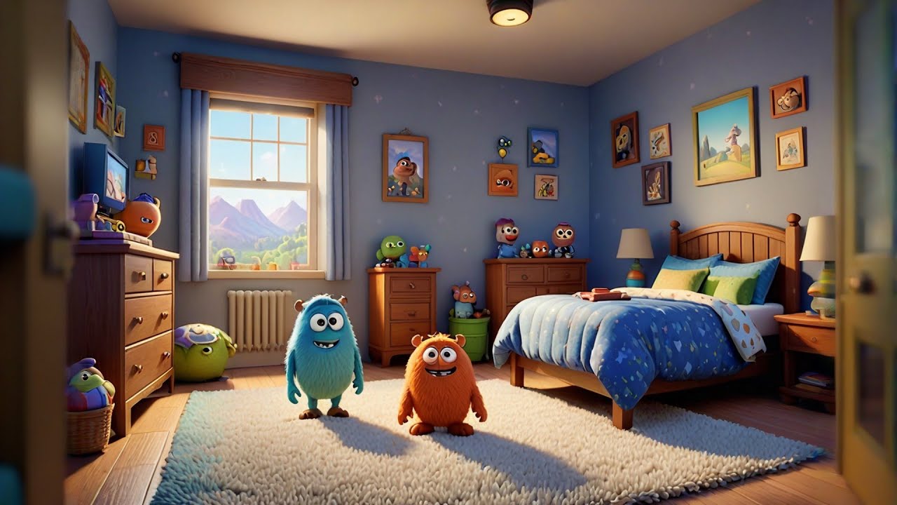 Ten Little Monsters Jumping on the Bed | Silly Monster Song for Kids ...