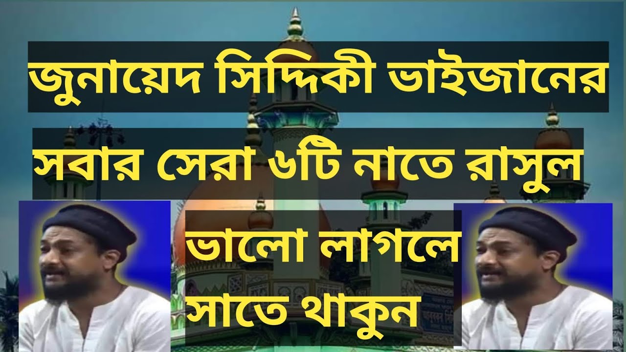 জুনায়েদ সিদ্দিকী ভাইজানের সেরা ৬টি নাত রাসুলJunaid Siddiqui Shera gojol Junaid Siddiqui gojol ...