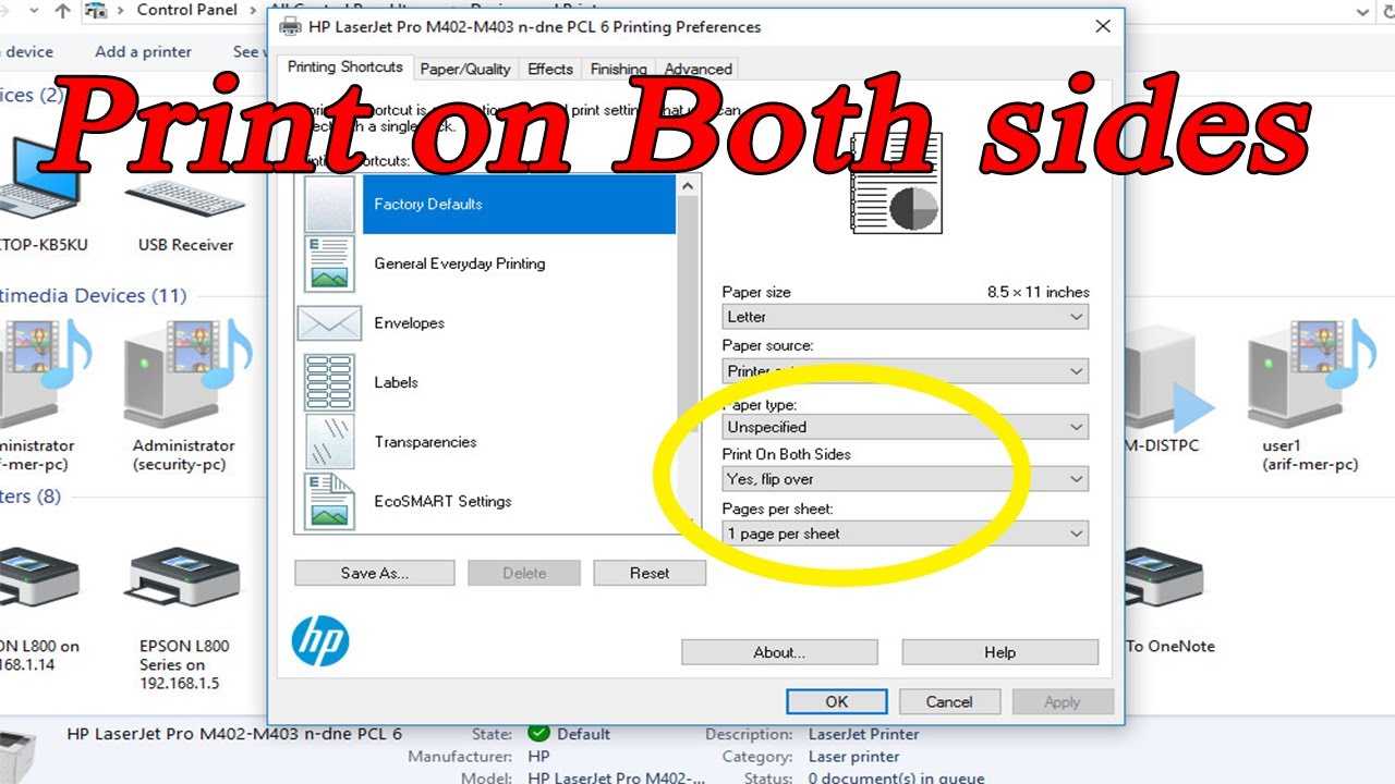 How to print Two-Sided Manually | Duplex Printing | Print On Both Sides ...