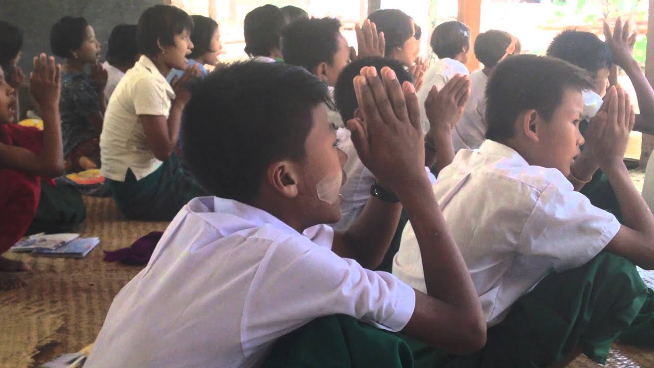 Poor Children Class in Myanmar - YouTube