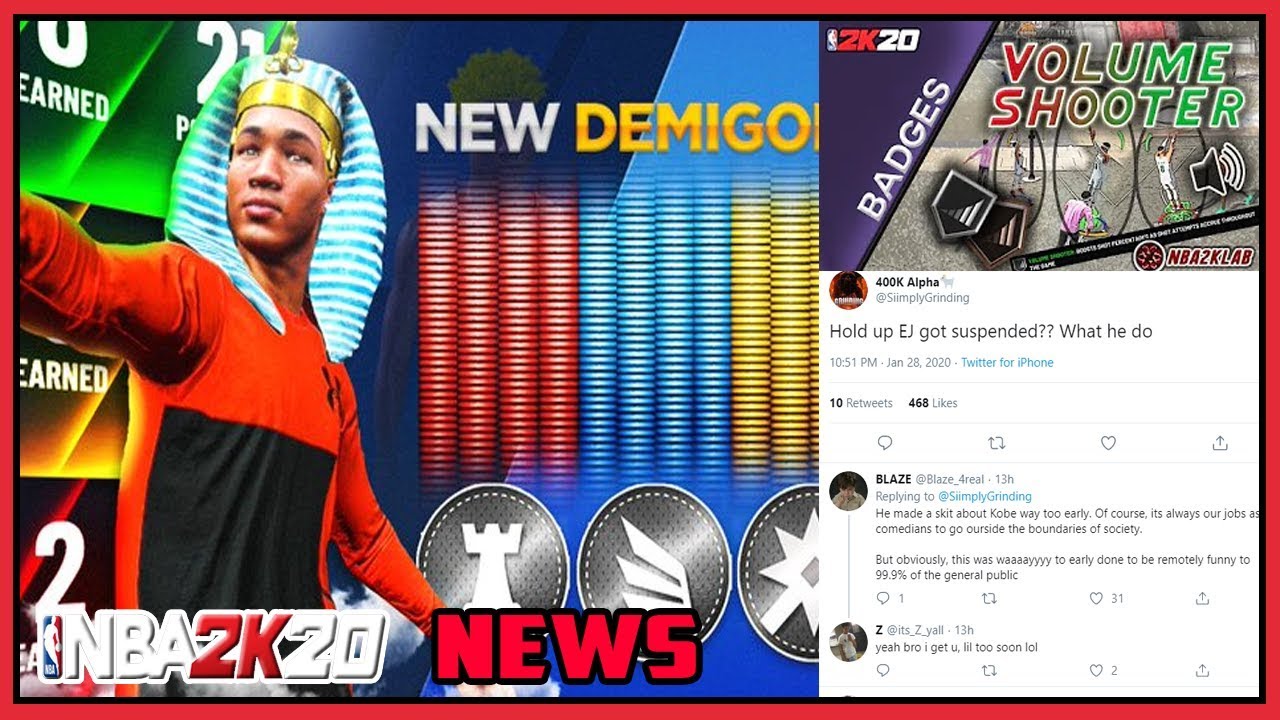 NBA 2K20 NEWS - NEW MOST OP BUILD IN THE GAME - EJ GETS SUSPENDED ...