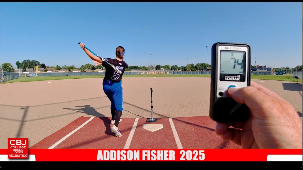 Addison Fisher 2025 Power Hitting Corner Softball Skills Video - YouTube