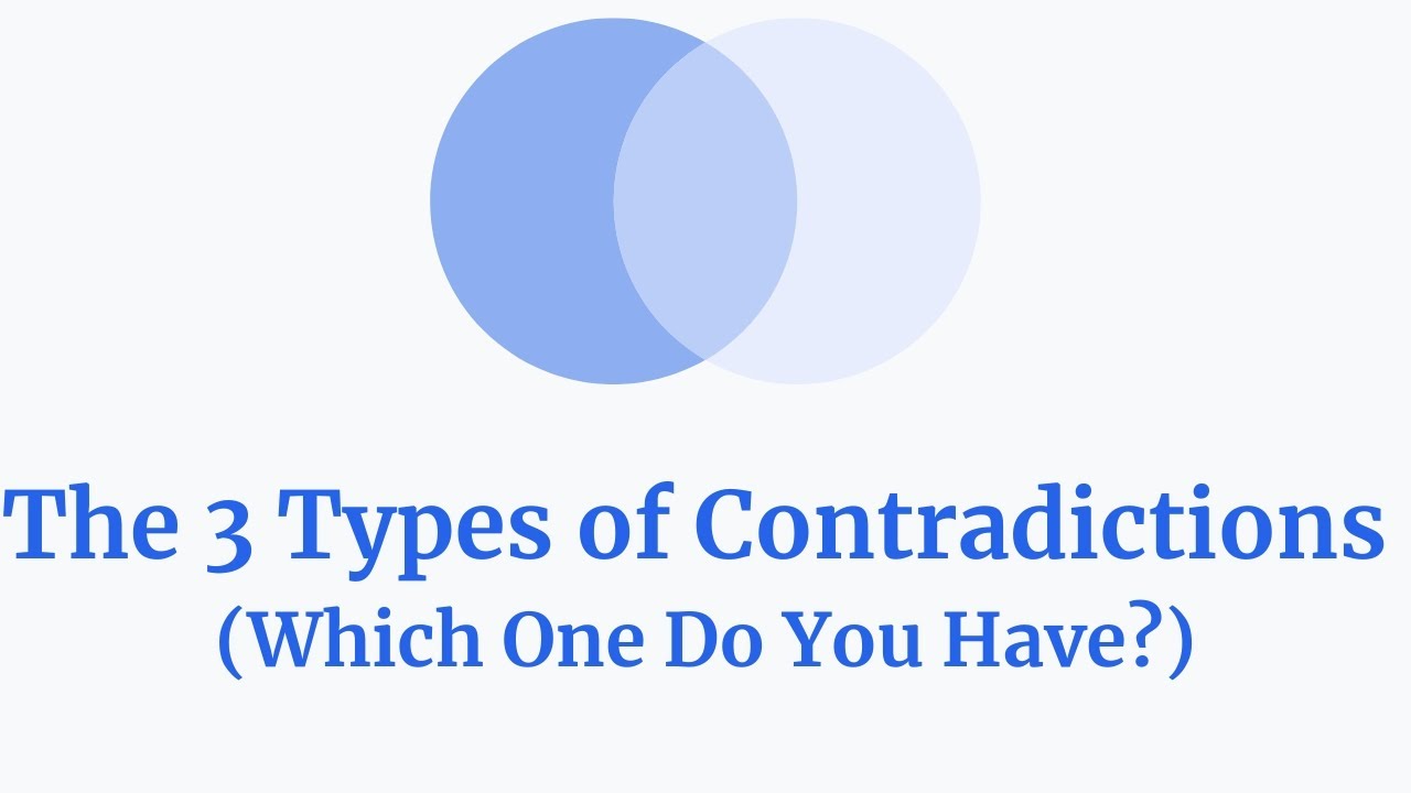 EP 2: The 3 Types of Contradictions (Which One Do You Have?) - YouTube