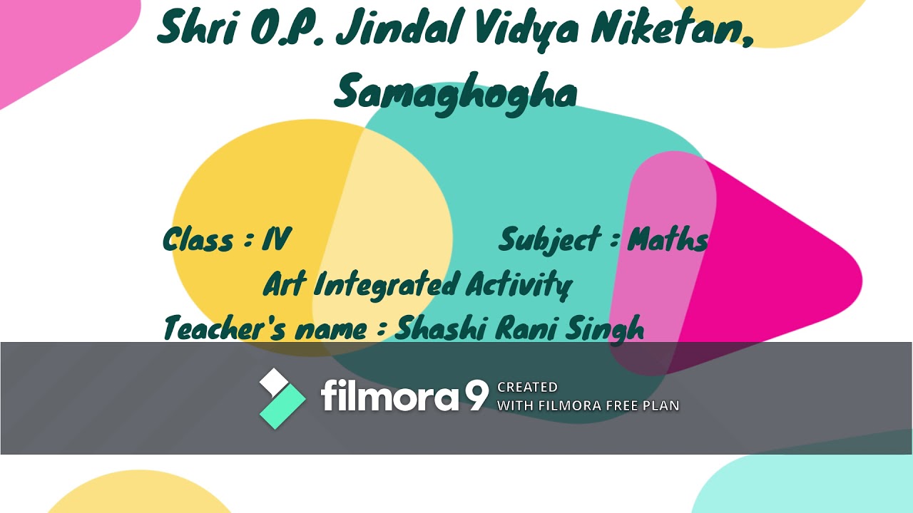 Maths class 4 Art Integrated Project - YouTube