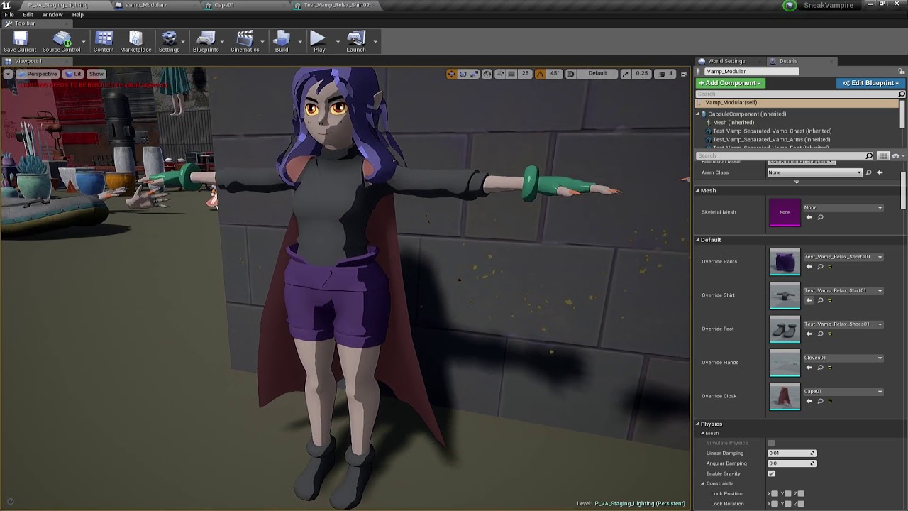 The Vampire Apprentice: Modular Clothing System - YouTube