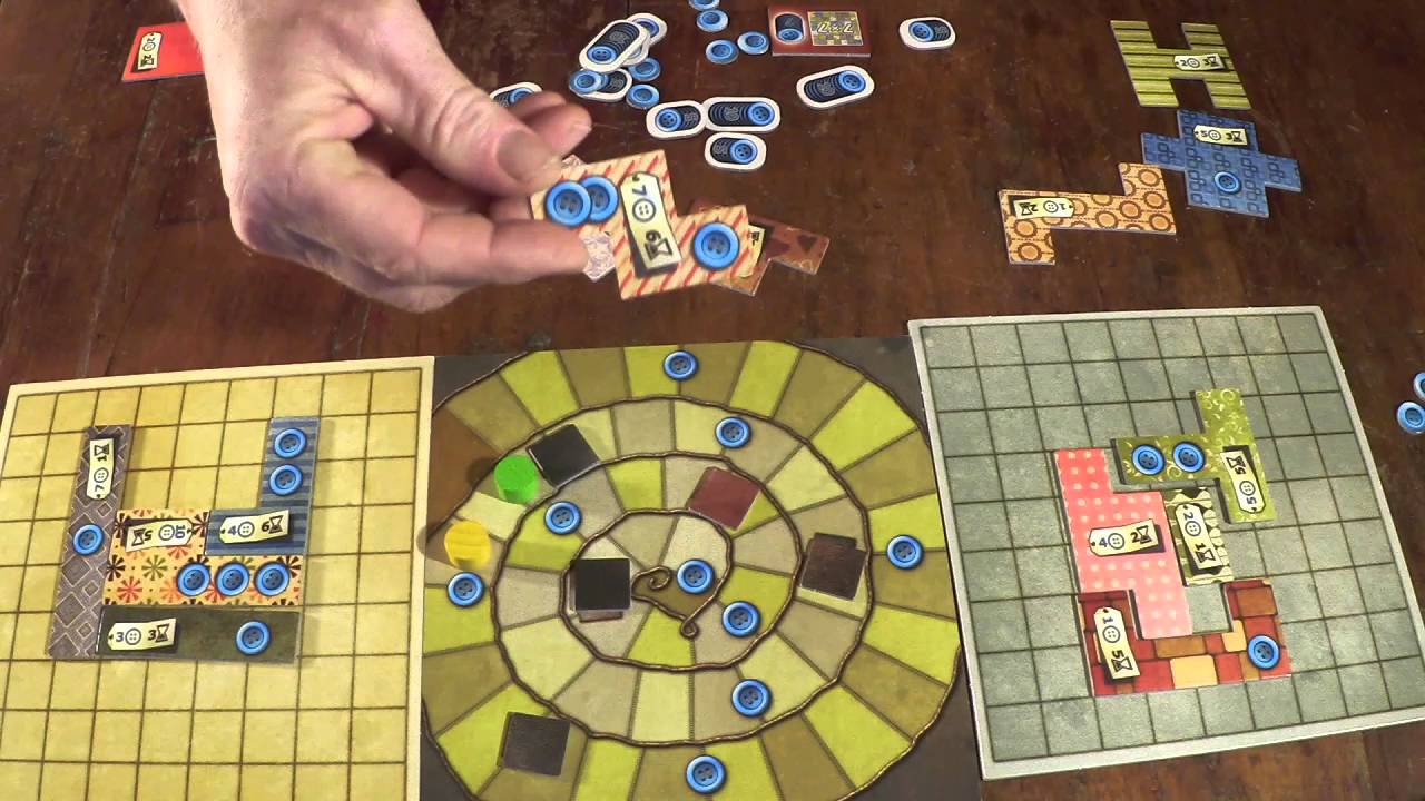 Les tutos de Diego: "Patchwork" un jeu de Uwe Rosenberg ed. Lookout Games - YouTube