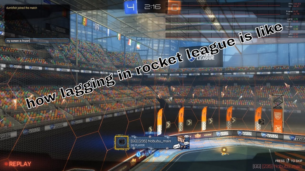 how lagging in rocket league is like... - YouTube