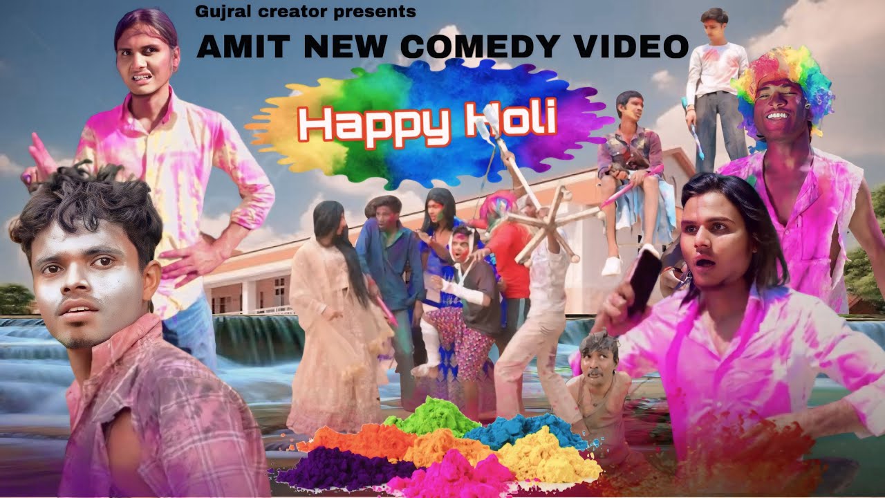 Amit ki holi 😂 | happy holi 💧🌧️| Amit FF Comedy | Backbenchers | Amit ...