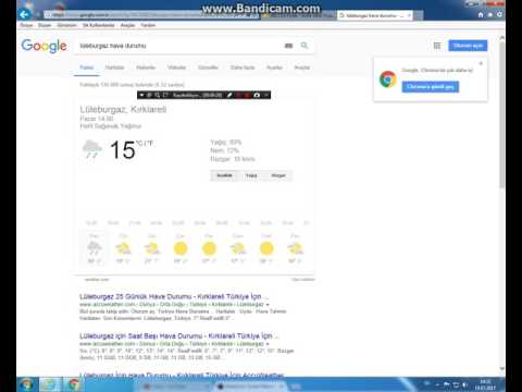 ATA LİRA VE LÜLEBURGAZ HAVA DURUMU GİRIŞİ