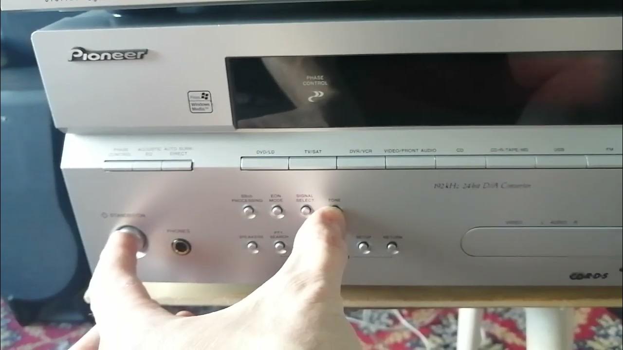 Pioneer VSX-817 Factory reset. Сброс настроек на заводские установки. - YouTube