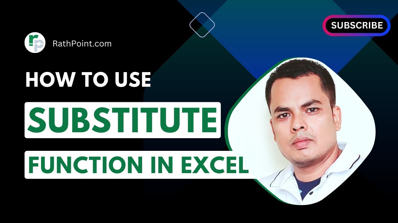 How To Use SUBSTITUTE Function In Excel YouTube how-to-use-substitute-function-in-excel-youtube