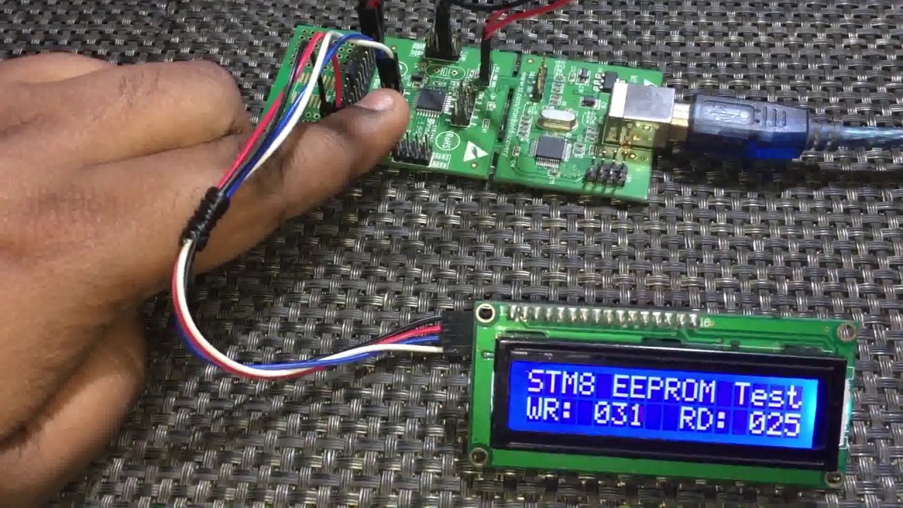 Stm8s True Data Eeprom Example Youtube