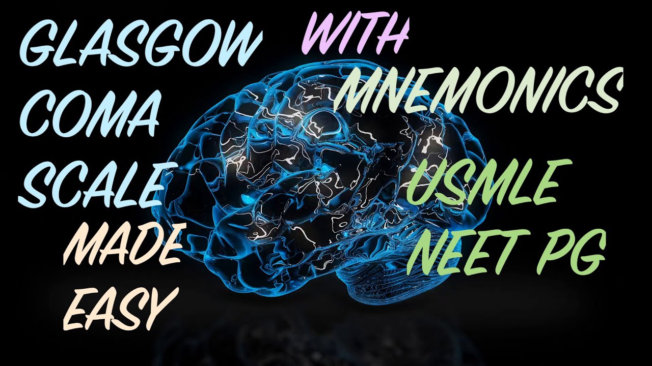 Glasgow Coma Scale mnemonics (Memorize Fast !!!) l Neurology Made Easy ...