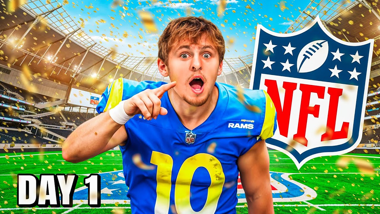 I’m Officially a Pro Football Player! (D3 to Pro) - YouTube