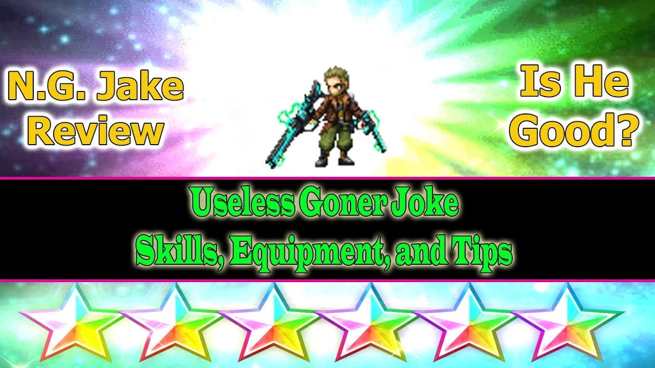 Final Fantasy Brave Exvius 6 stars Nameless Gunner Jake AKA CG Jake ...