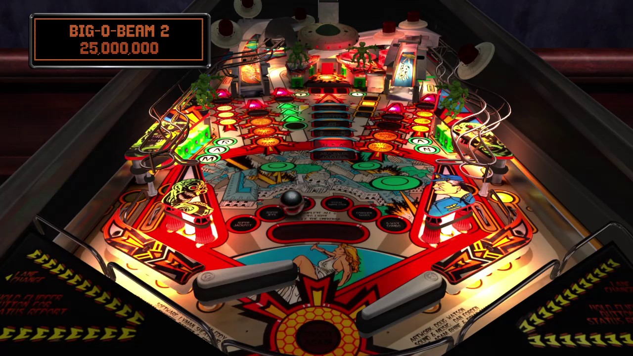 The Pinball Arcade - Attack From Mars - Hurry Up Bonus Goal - YouTube