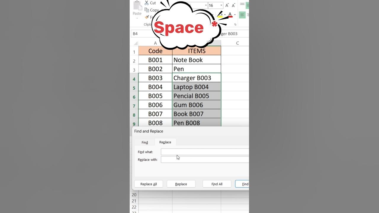 Remove Item Codes from Item Names in Excel: Easy Tutorial #excel - YouTube