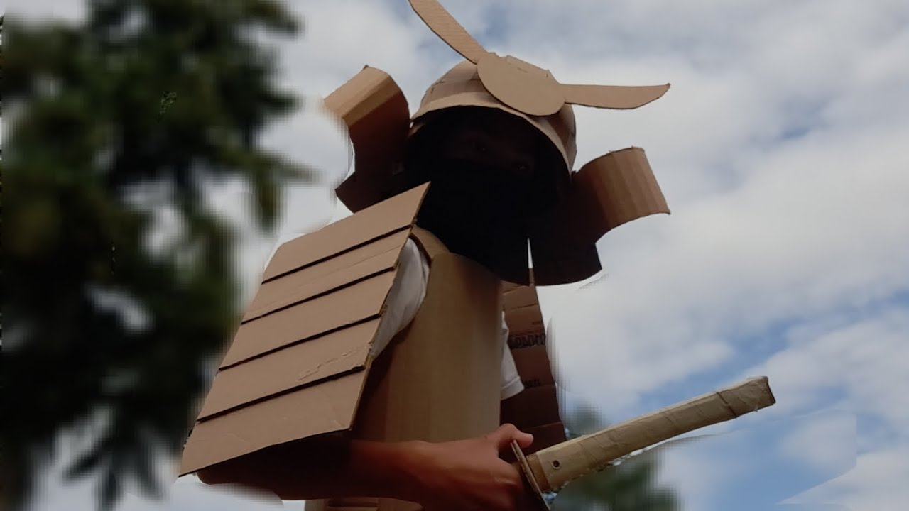 Cardboard Samurai Armor DIY Tutorial YouTube cardboard-samurai-armor-diy-tutorial-youtube