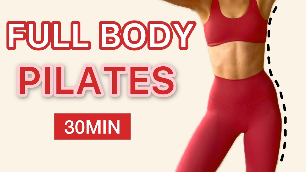 30MIN Full Body Pilates Workout // weight loss & slim body | Nina Fit ...