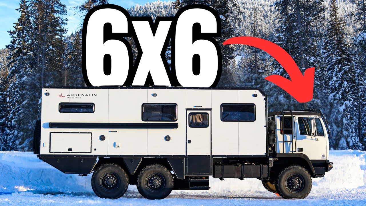 Winter Camping in a 6x6 EXPEDITION Truck! - YouTube