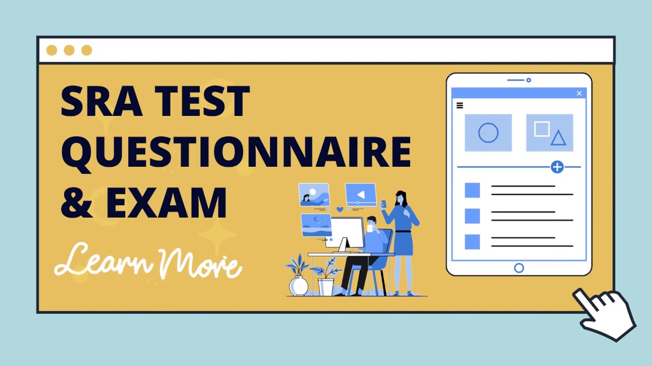 SRA Test Questionnaire / Exam - YouTube