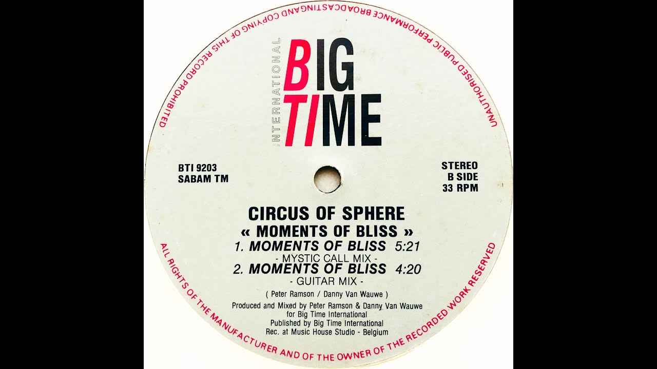 Circus Of Sphere • Moments Of Bliss (Mystic Call Mix) (1992) - YouTube