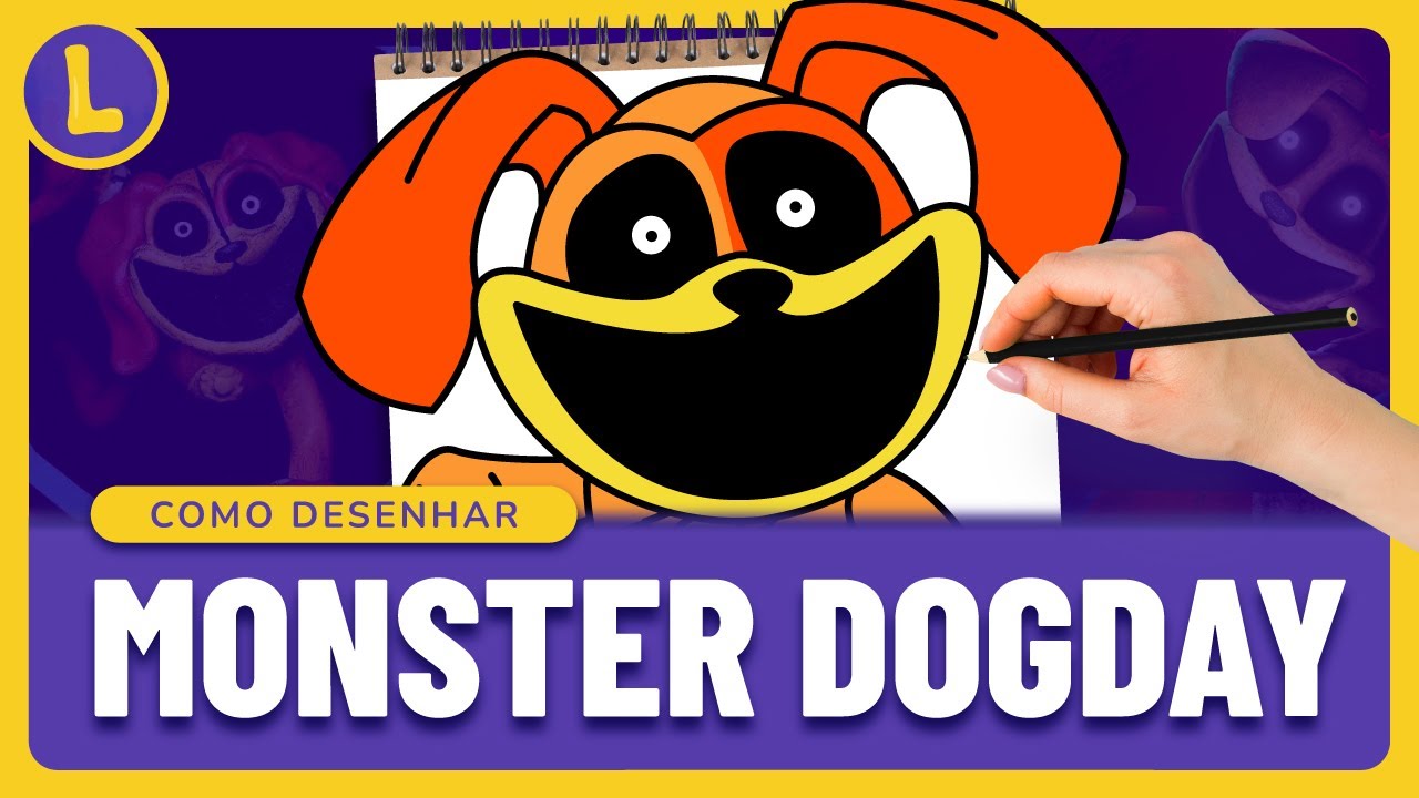 Como DESENHAR o MONSTER DOGDAY (PASSO A PASSO) POPPY PLAYTIME - YouTube