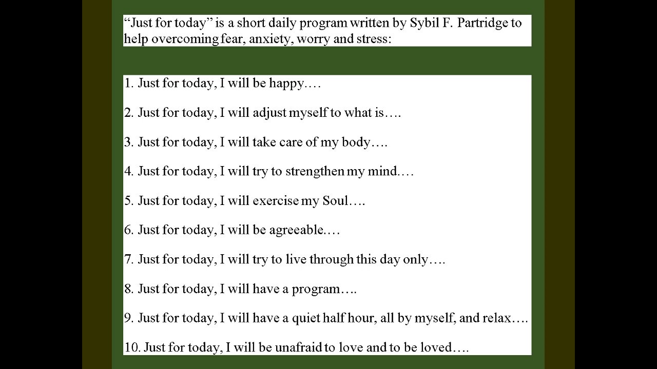 Sybil. F. Partridge (Just for Today) - Daily Inspirational Program ...