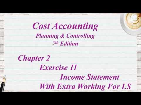 Preparing an Income Statement with Detailed Workings | Cost Accounting ...