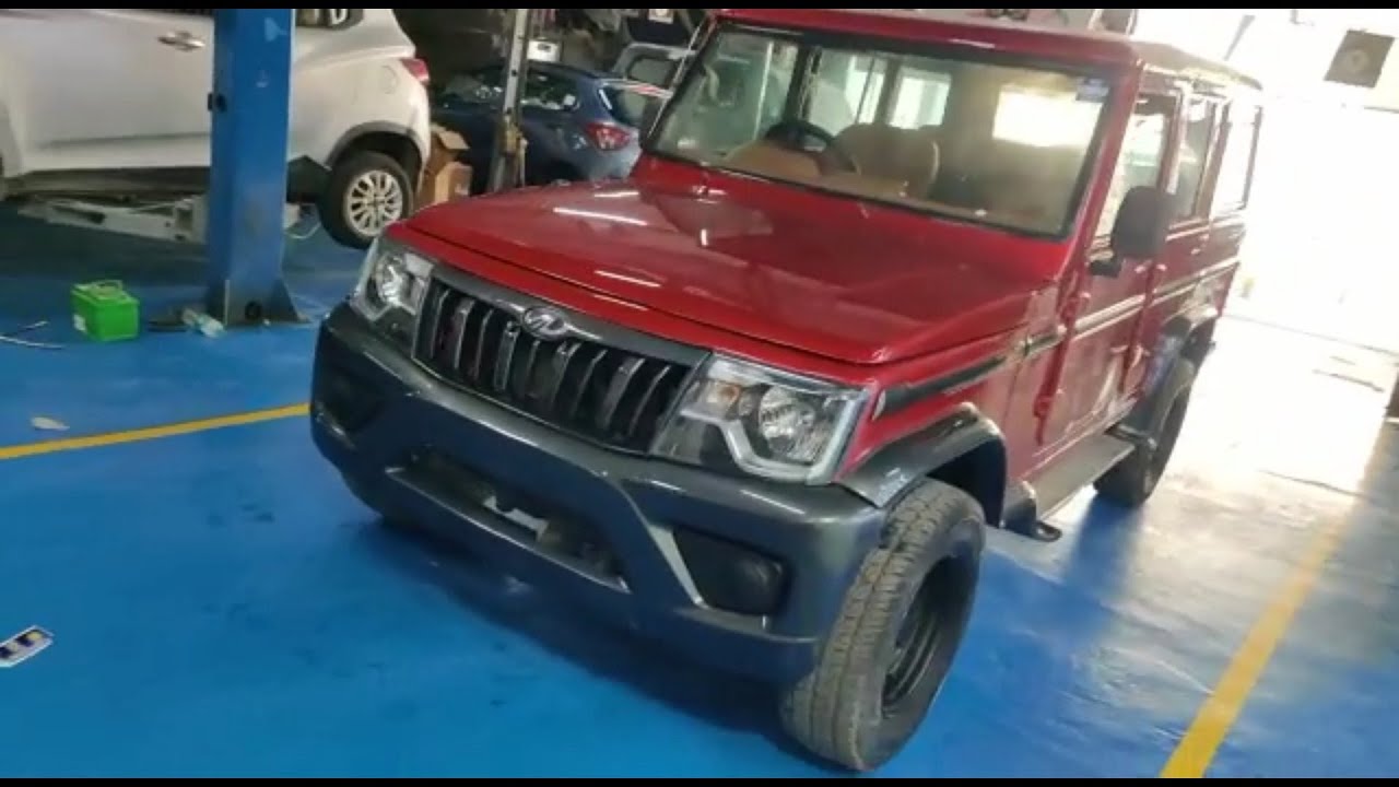 Old Bolero Converted into New Bolero B6 || Red Body Paint Job || - YouTube