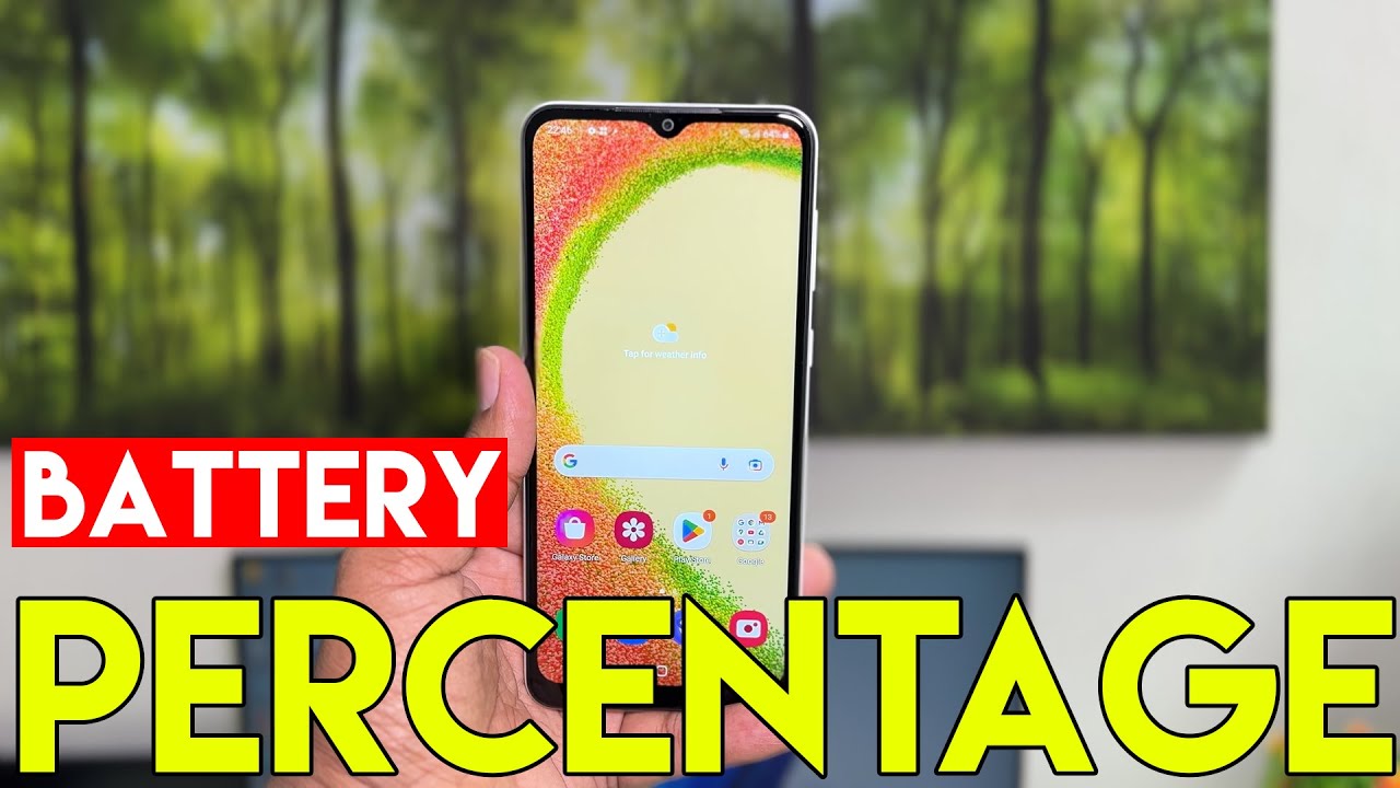 How To Show Battery Percentage On Samsung Galaxy A04 - YouTube