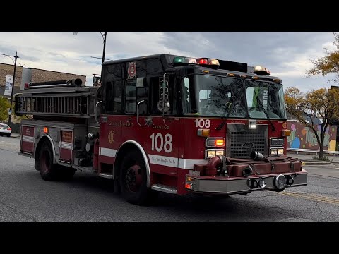 Chicago Fire Department Engine 108 responding - YouTube