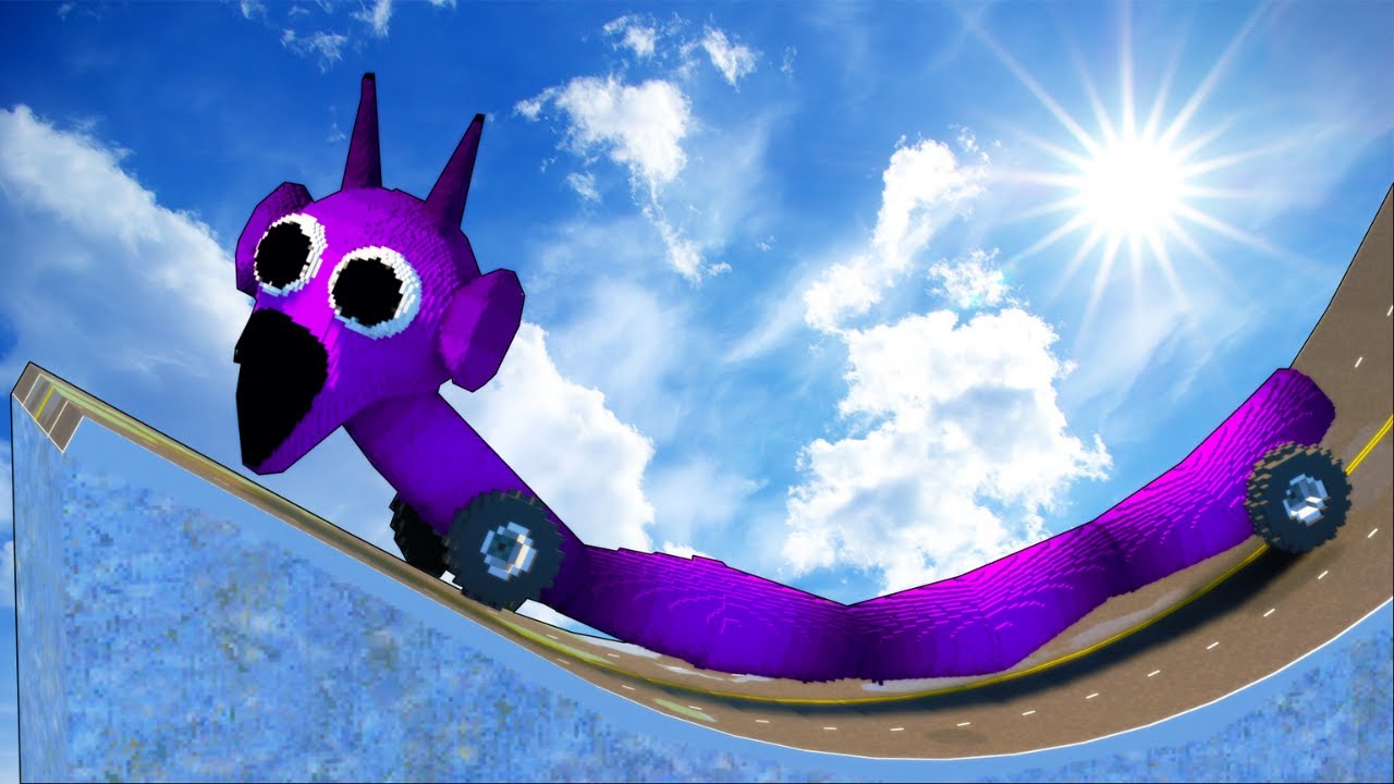 Which HORROR SPRUNKI WORM gives LONGEST JUMP in Teardown? - YouTube