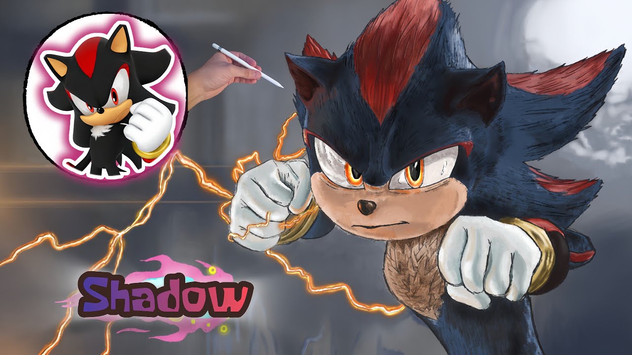 Mi Dibujo de Shadow Para la película de Sonic 3 / SHADOW The Hedgehog /Dibujando Épico - YouTube