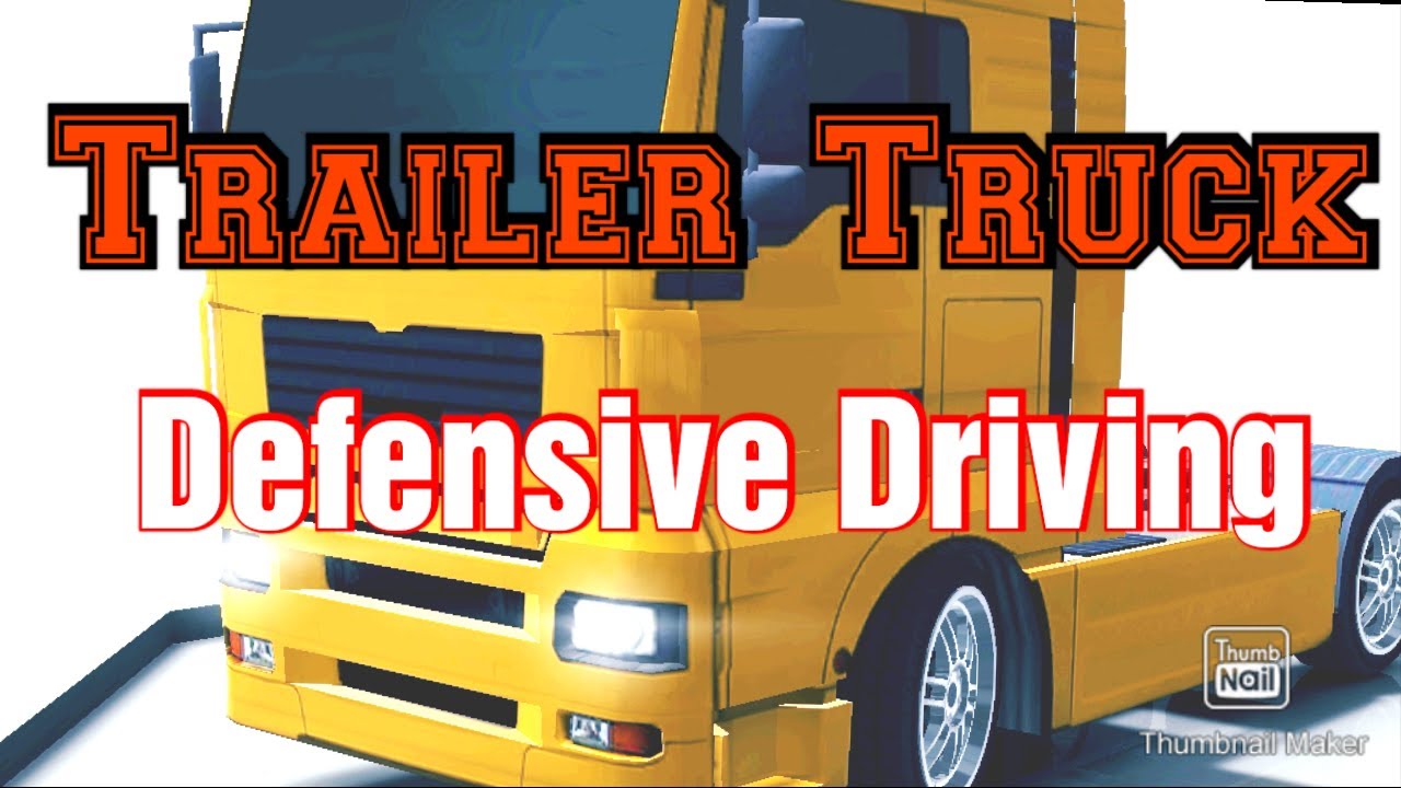 Trailer Truck Defensive Driving In The Highways #driving #truckdriver ...