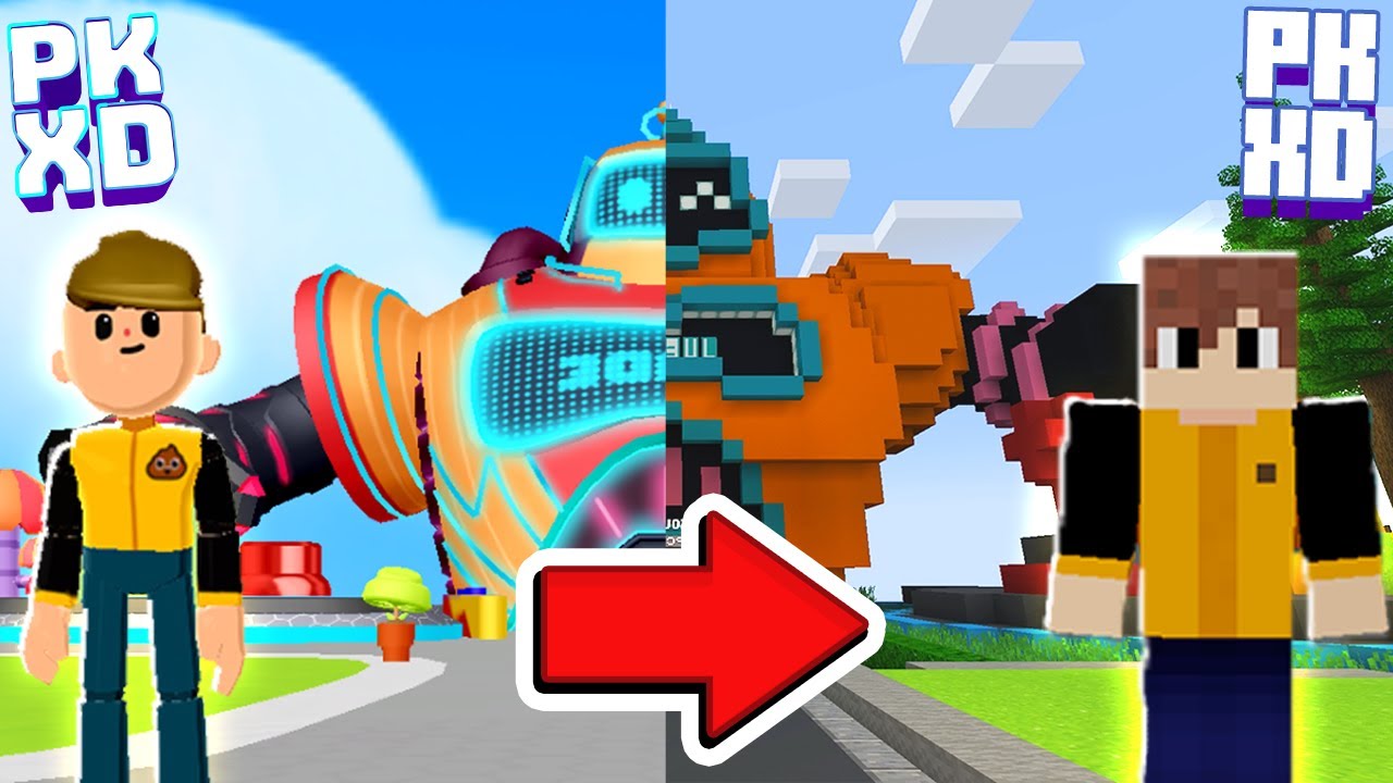 Eu TRANSFORMEI O PK XD em MINECRAFT - YouTube
