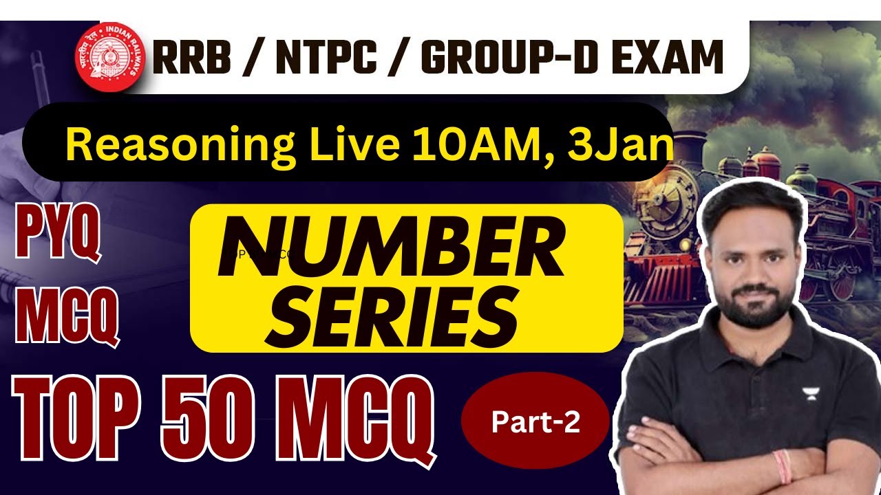 Railway NTPC & GROUP D RPF Constable 2025 Top 50 Number Series MCQ ...
