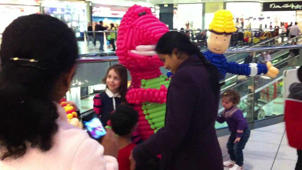 Balloon Barney, Sam and Bob the builder. - YouTube